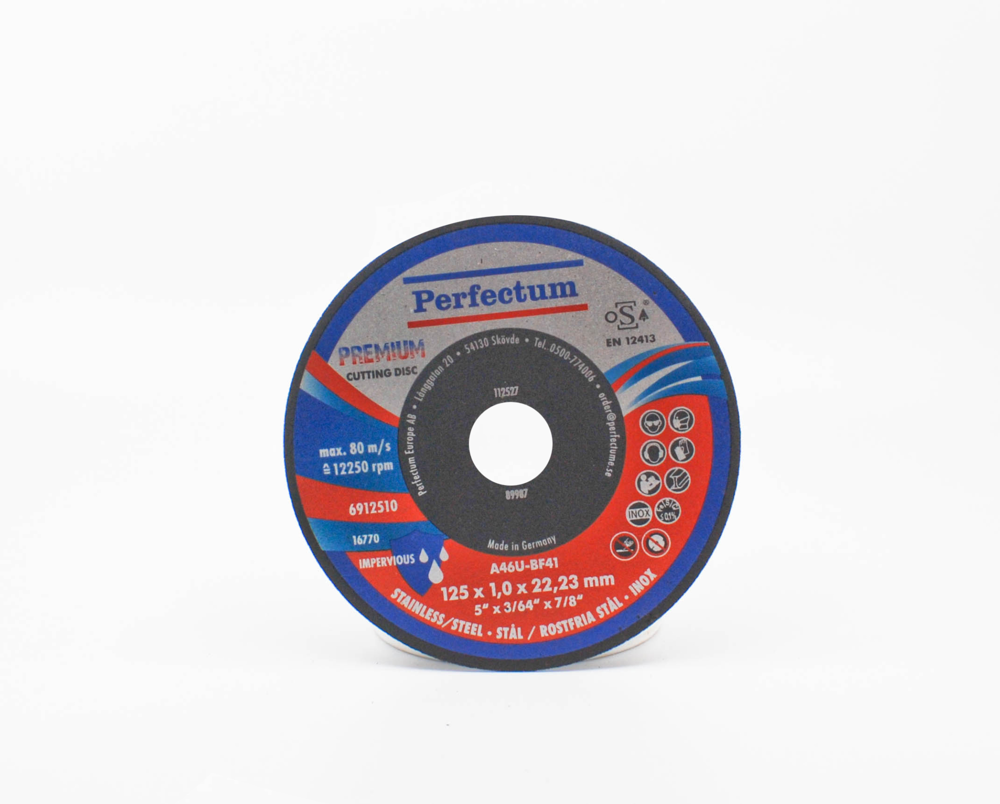 Perfectum Premium Kapskiva – 125 × 1,0 x 22,23 mm – Perfectum Europé